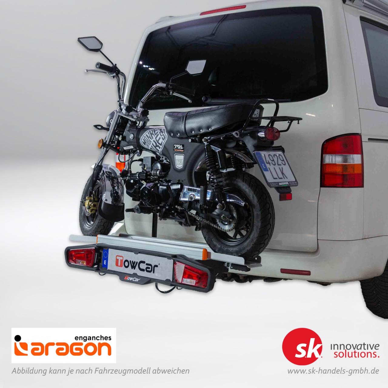 Elegantes Motorradtrager Auf Ahk 100 Kg Bilder